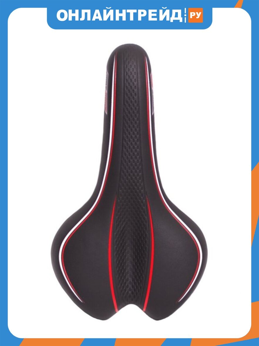 Седло Velo VL-3262 универсальное, 277х159мм облегченное, эластомер, черное, 6-143262