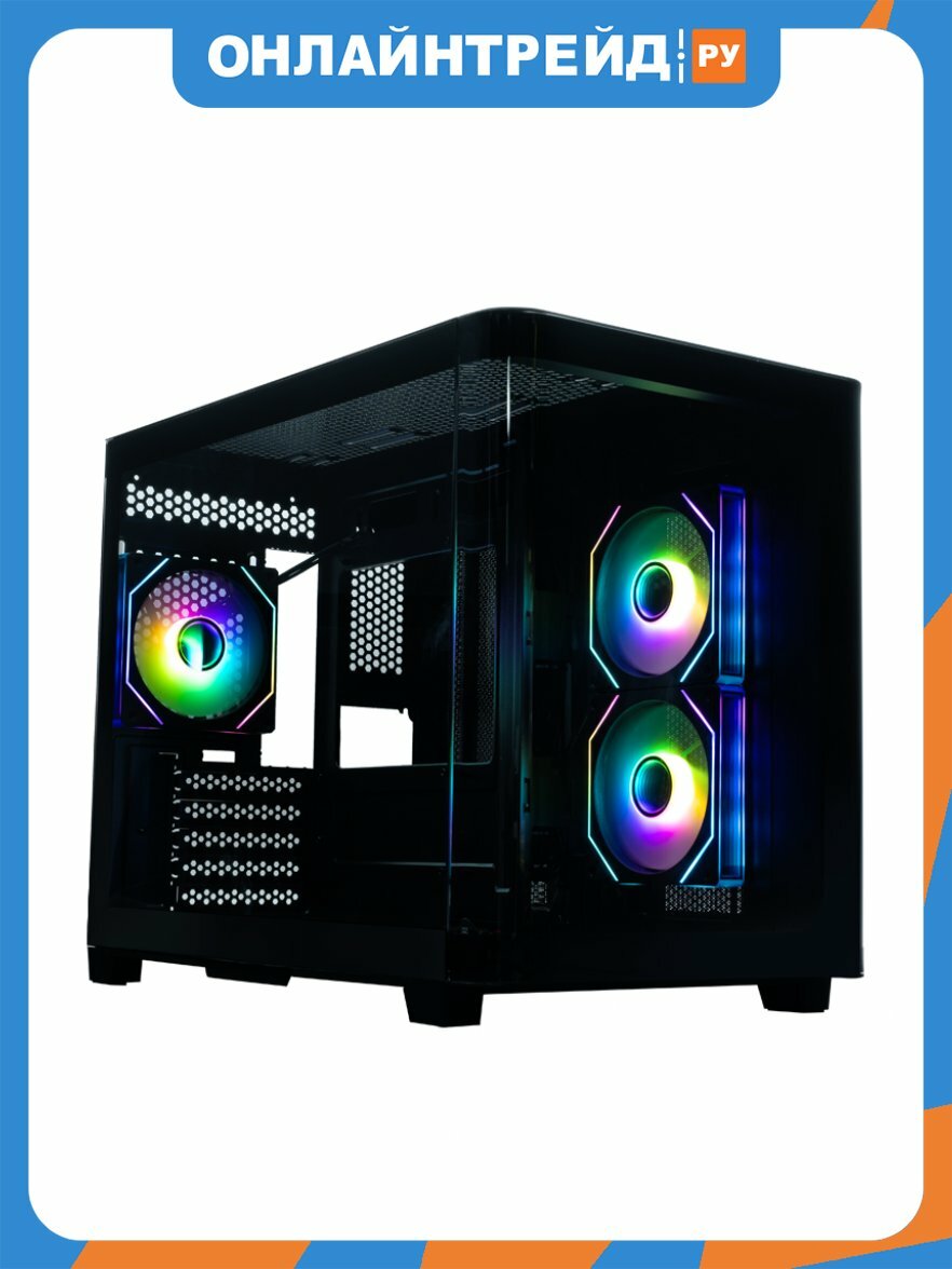 Корпус Xastra QR500M 3ARGB C10-UC, черный