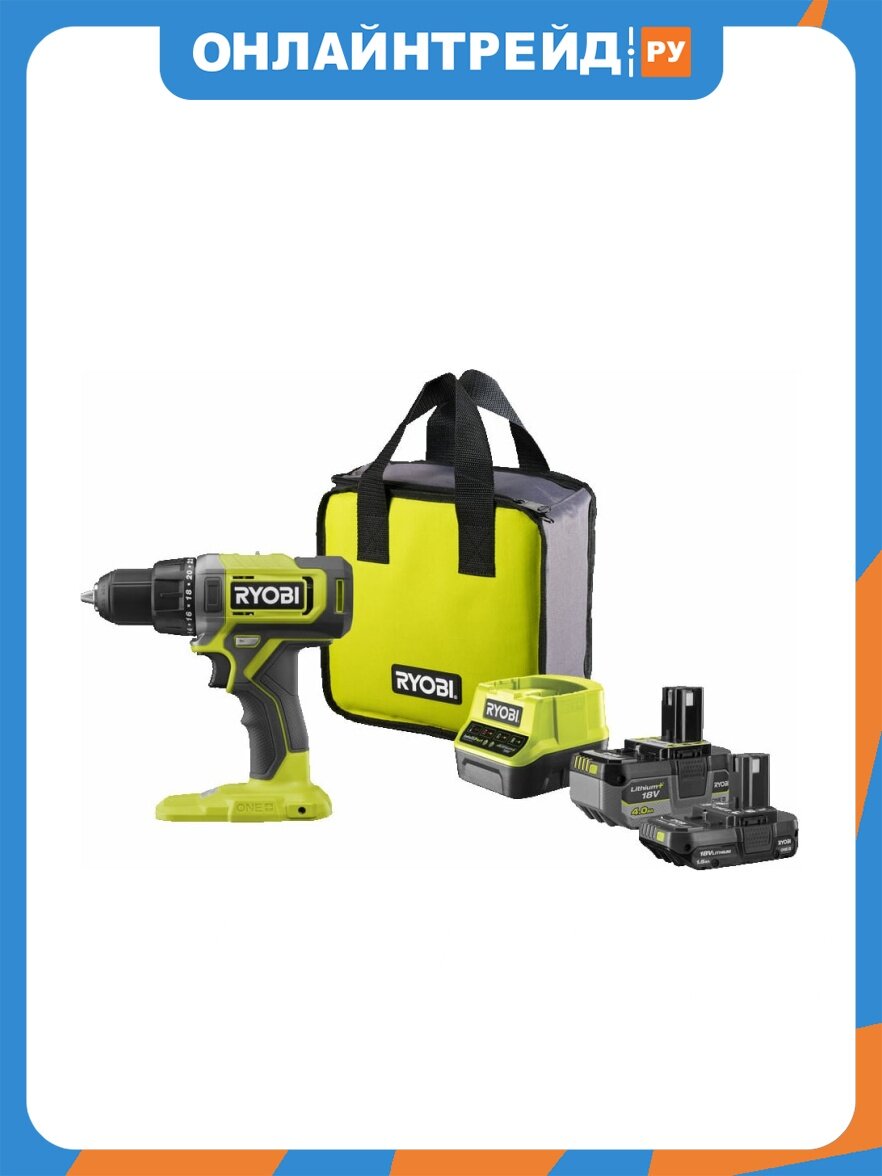 Дрель-шуруповерт аккумуляторная Ryobi 18В RDD18-2C415S 5133005612