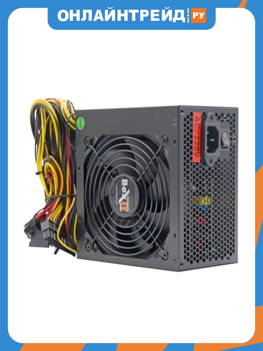 Блок питания Boxit 400W JM-400w черный (ATX, 24+4P, 120mm fan) (JM-400w)