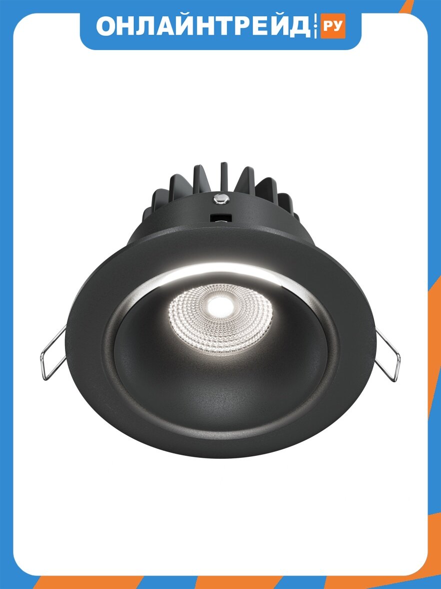 Встраиваемый светодиодный светильник Maytoni Technical Yin DL031-L12W4K-D-B