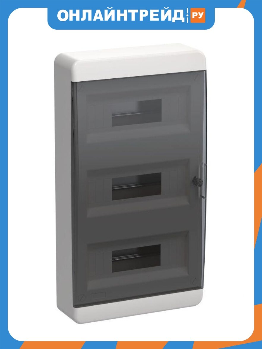 Корпус Iek ЩРН-П-36 TEKFOR IP41 черн. прозр. дверь пластик, TF5-KP12-N-36-41-K01-K03