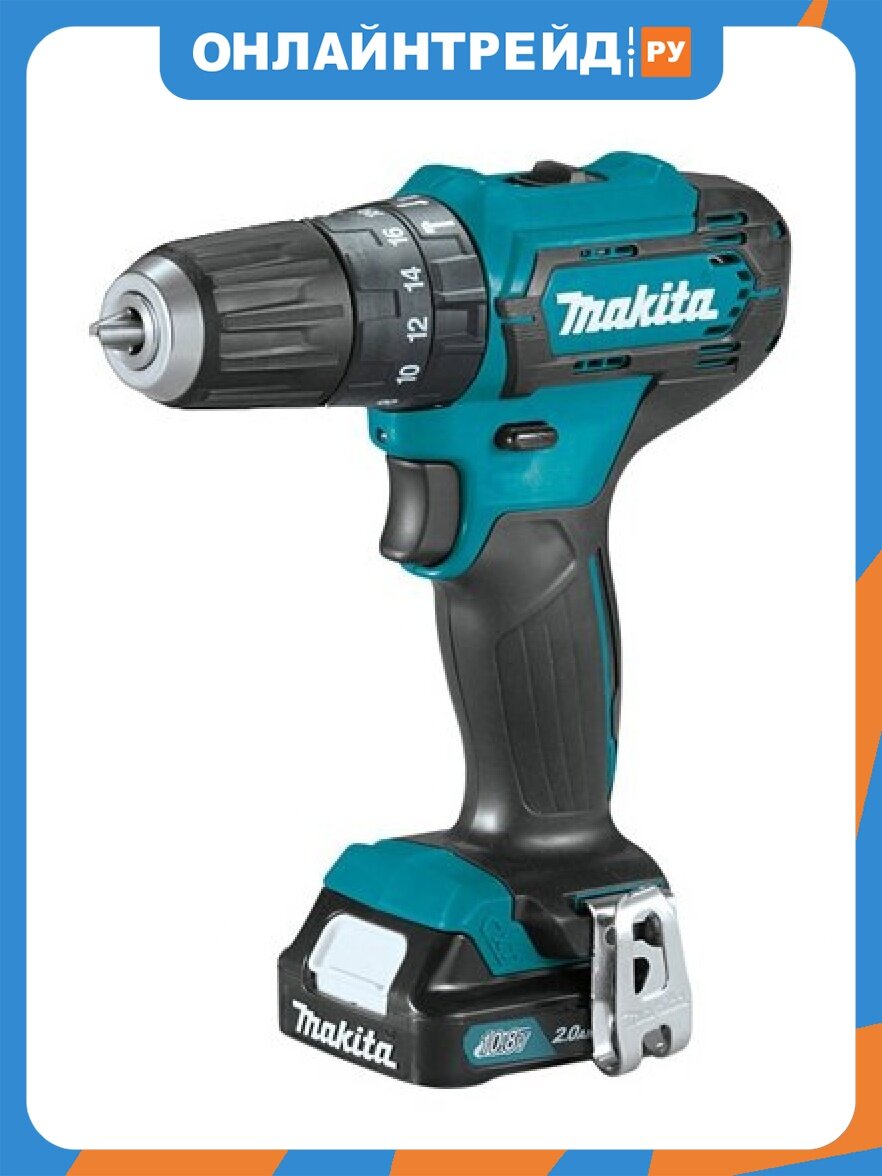 Дрель-шуруповерт аккумуляторная Makita HP333DWAE CXT