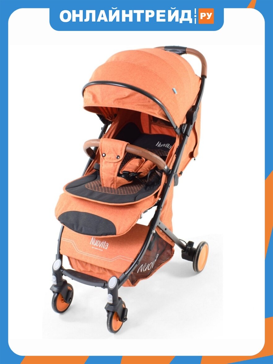 Прогулочная коляска Nuovita Giro, Arancio, Nero/ Оранжевый, Черный