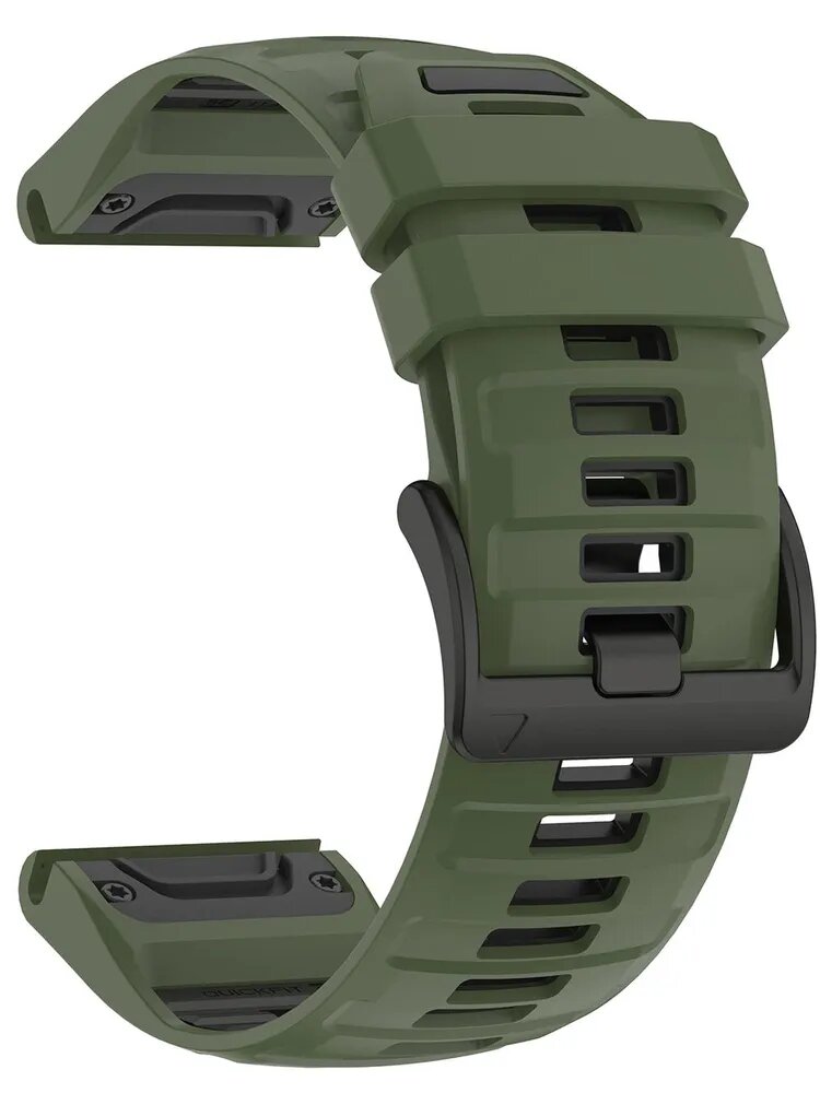 Quickfit Официальный спортивный силиконовый ремень для Garmin Fenix 8 Pro 47mm 51mm 7 7X / Epix Pro / 6 6X / Enduro 3 Мягкий браслет 22mm 26mm