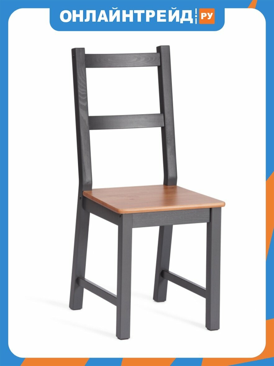 Комплект стульев 2 шт Tetchair Соната / Sonata chair массив сосны, 41х50х95 см, антик /графит