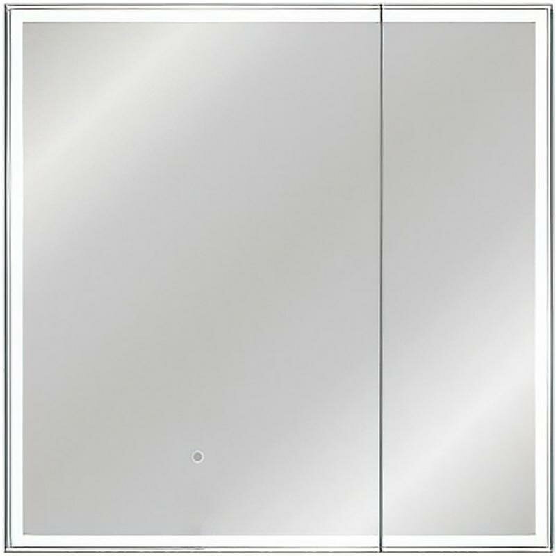 Зеркальный шкаф Style Line Квартет 80 СС-00002375 с подсветкой Белый
