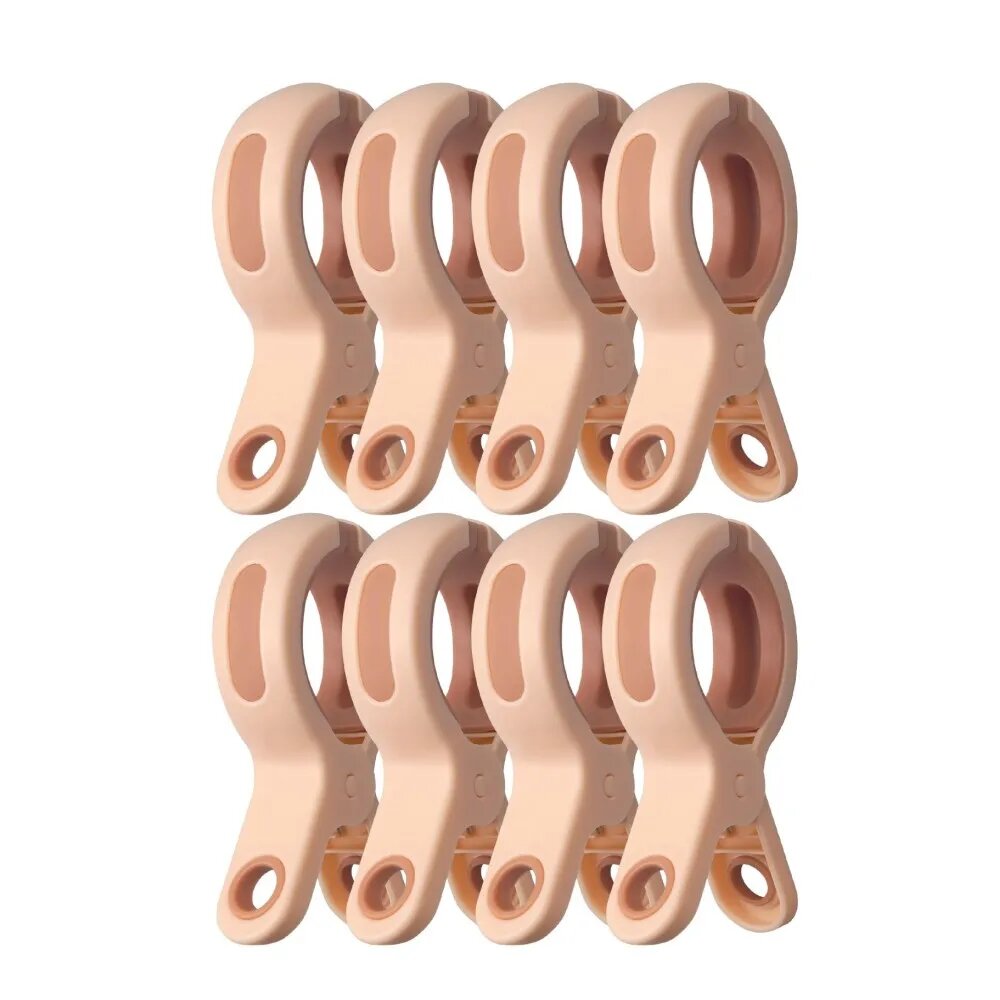 Пластиковые зажимы для полотенец Бежевый, 8 Pack Pink