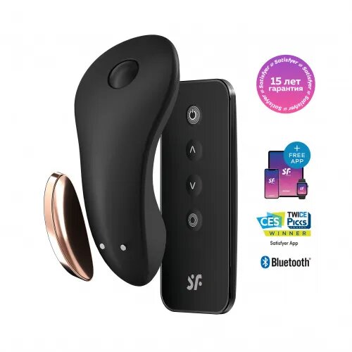 Вибратор в трусики женский Satisfyer Little Secret с пультом ДУ, черный