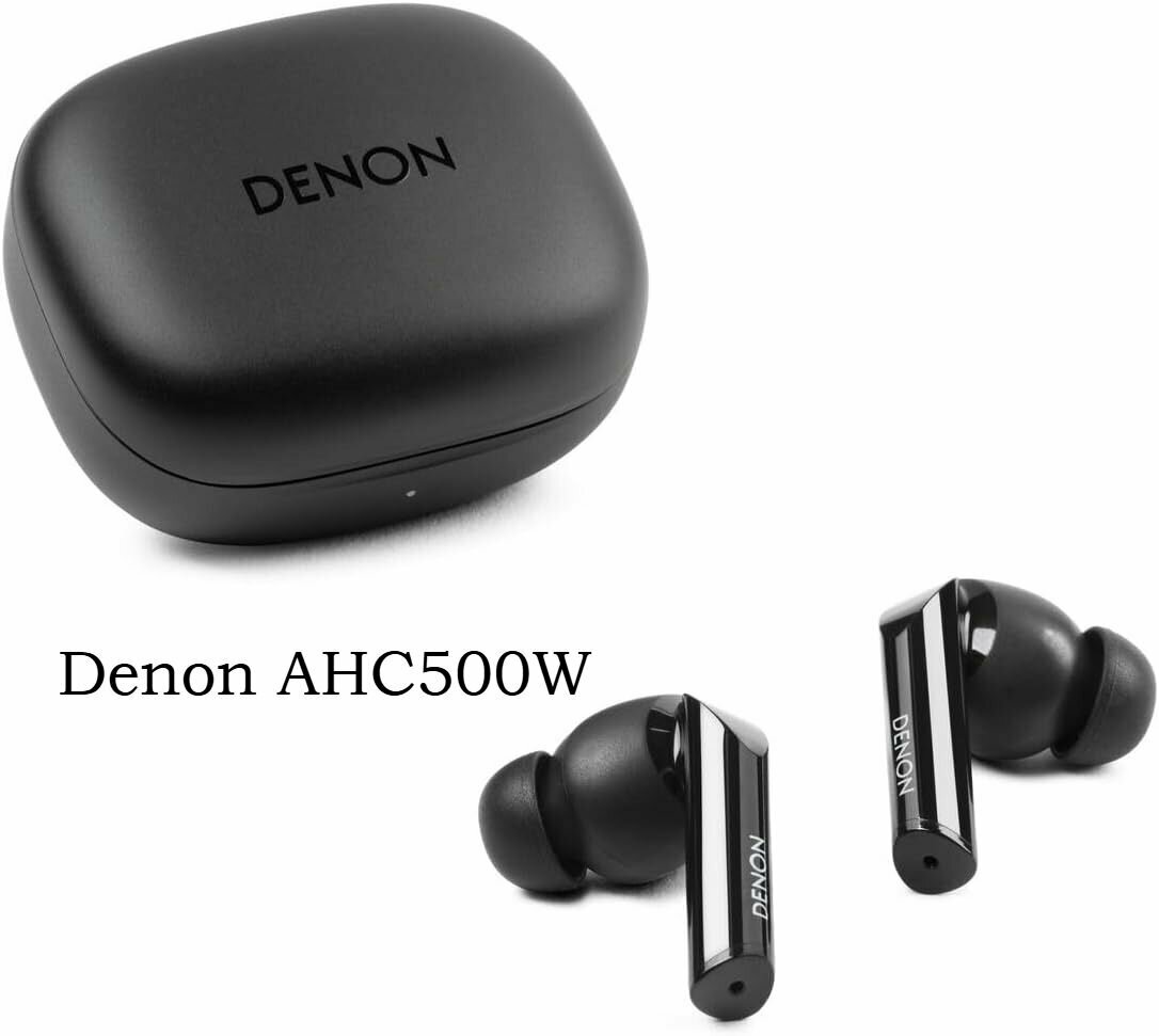 Беспроводные наушники Denon AHC500W, вкладыши, биоцеллюлозный драйвер, BLACK