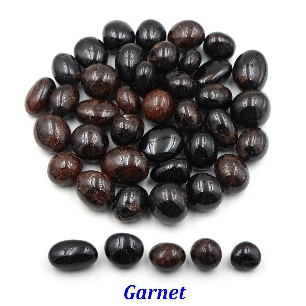 Галтованный обсидиан для аквариума Черный, 200g, Garnet