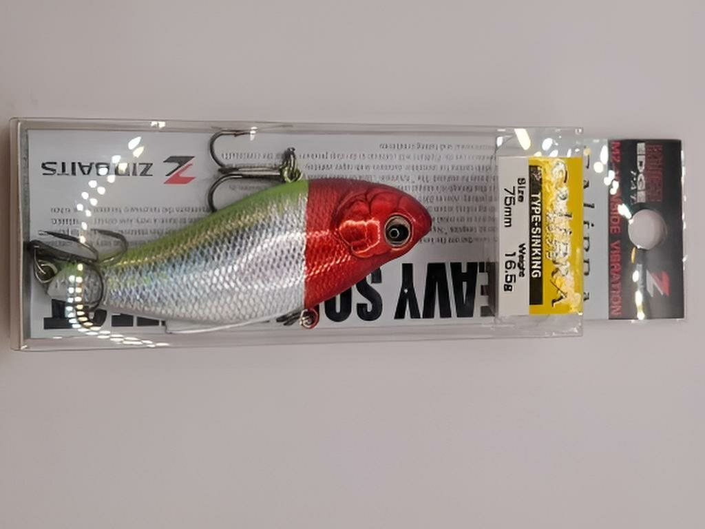 Воблер ZipBaits Calibra 75 мм, 16,5 гр, раттлин на щуку, окуня, судака
