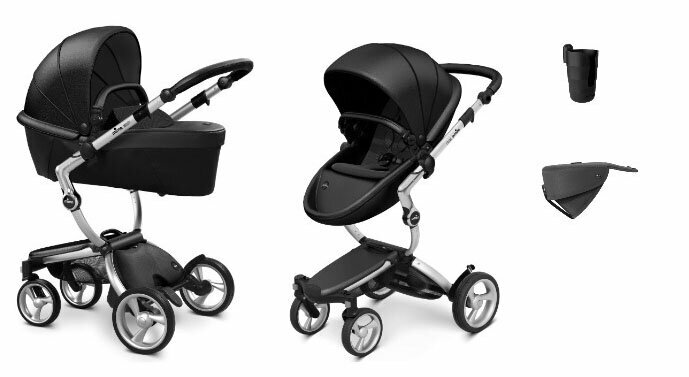 Коляска 2 в 1 Mima Xari 4G Black/ Aluminium (Starter Pack на выбор) сумка и подстаканник в подарок !