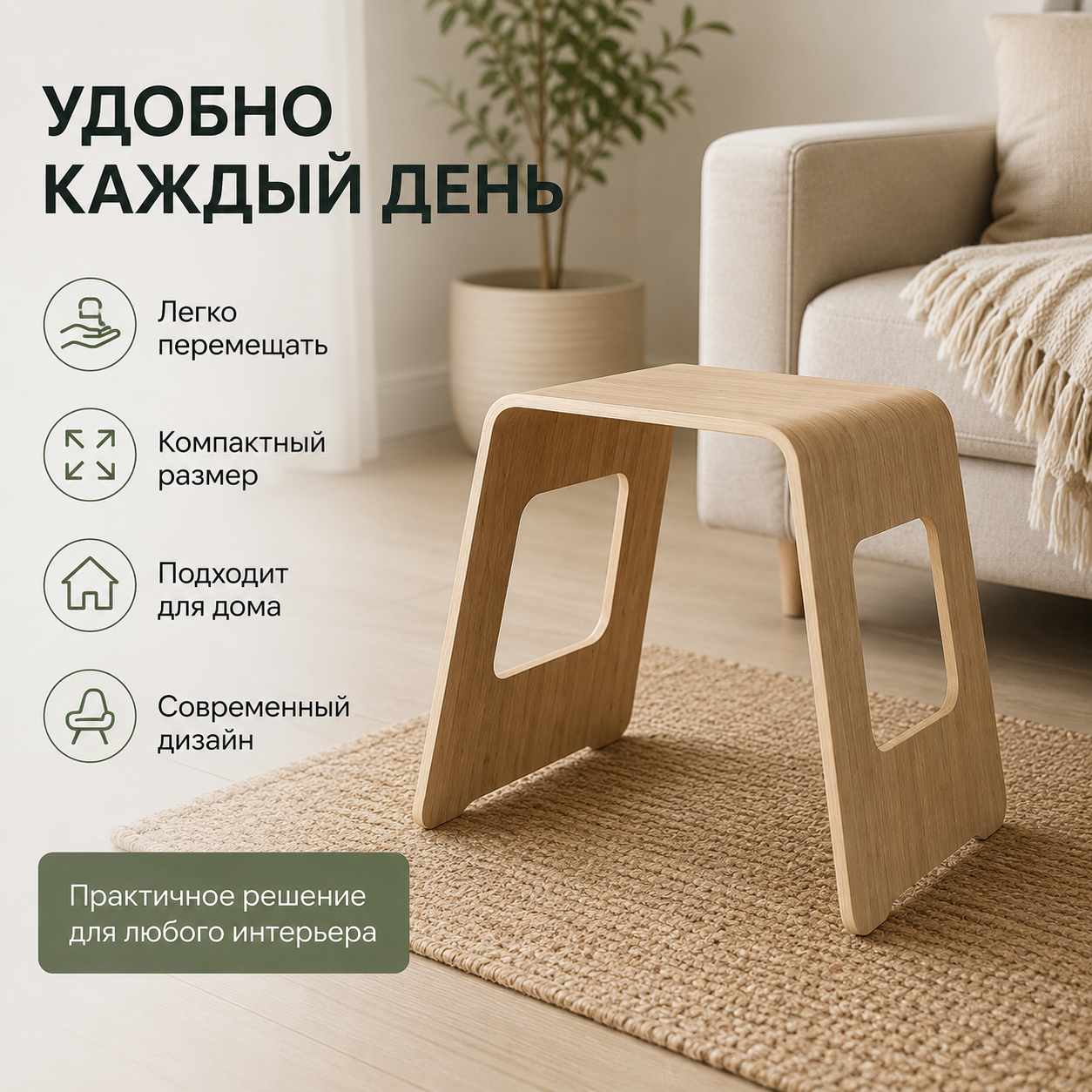 Табурет, 1 шт. Гостиная для творческих детей, маленькие стулья для чтения и рисования