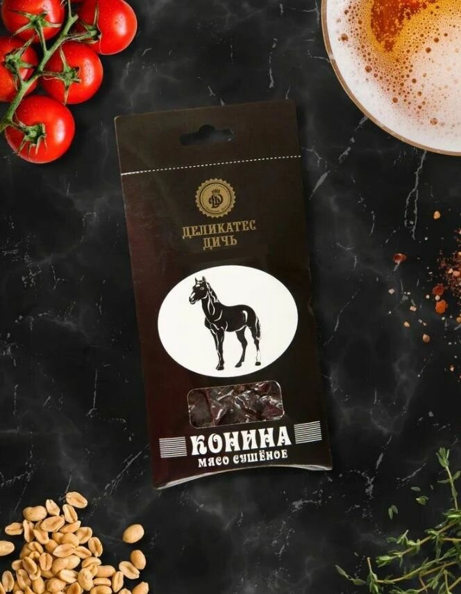 Сушеное мясо Конина в подарочной упаковке 35г