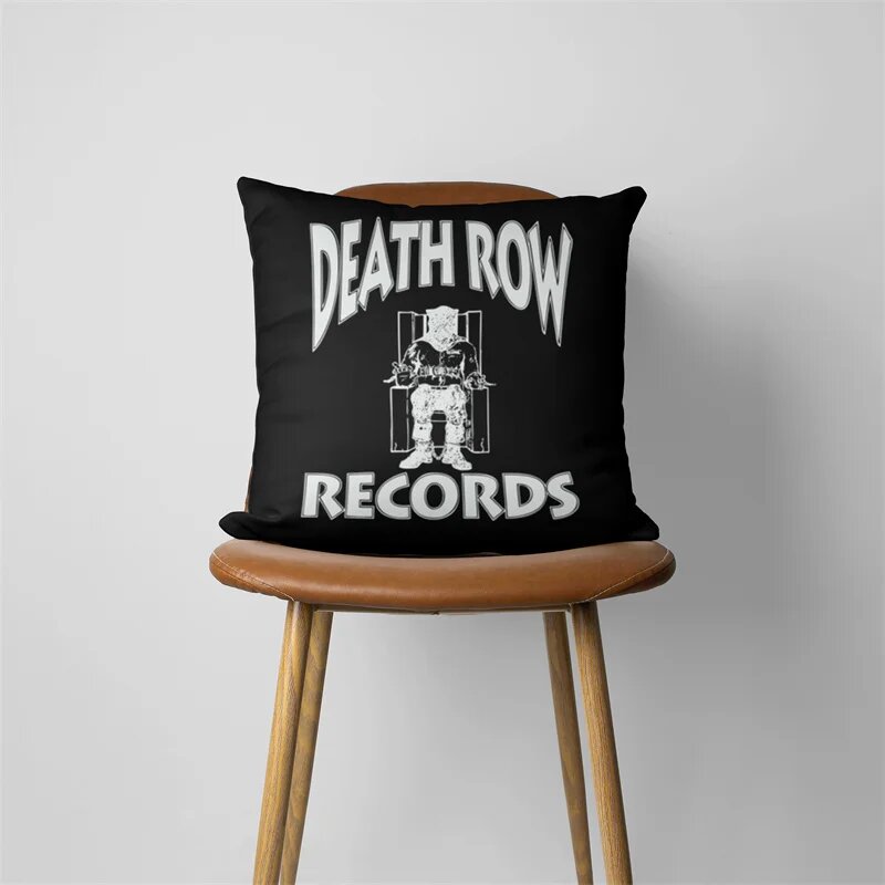 Наволочка IURGNAIJ Death Row Records тканая имитация замши Черный, as picture