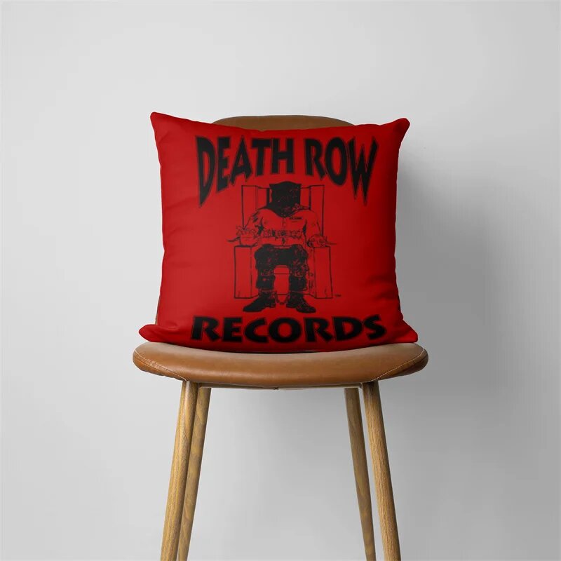 Наволочка IURGNAIJ Death Row Records тканая имитация замши Красный, as picture