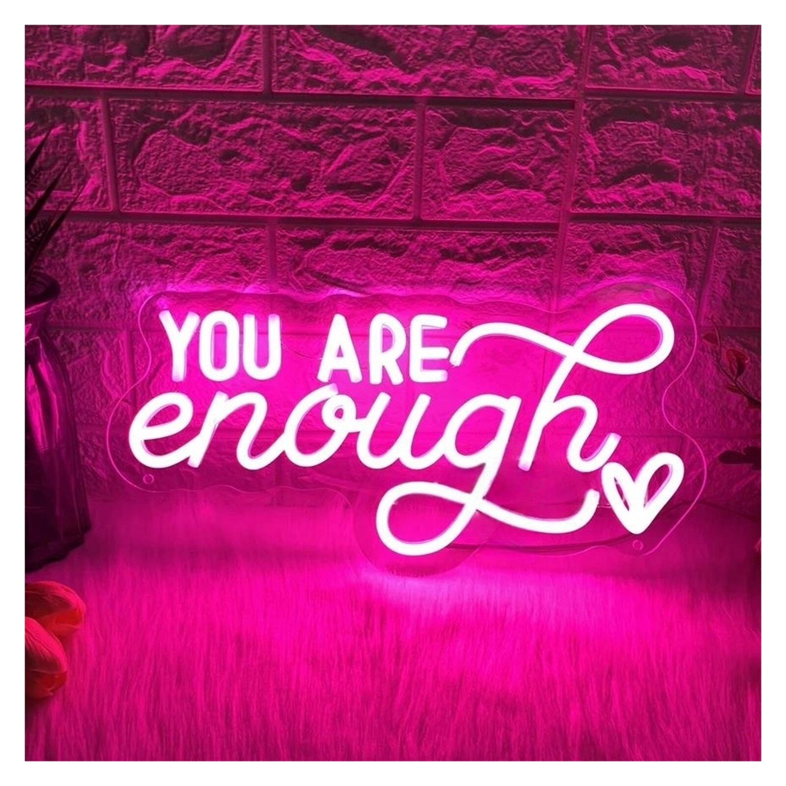 Неоновая Вывеска You Are Enough 45смx22,5см