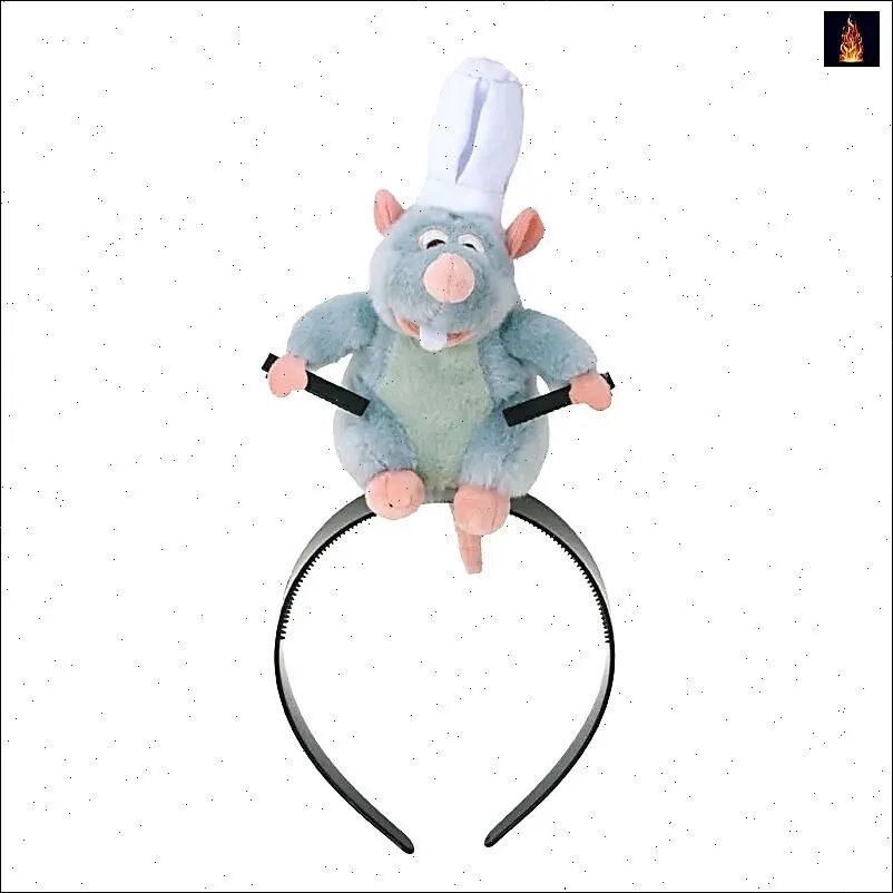 Плюшевая фигурка Рататуя с ободком для волос DISNEY Ratatouille REMY