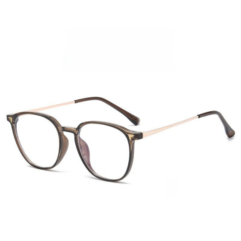 Eyeglasses classic tr90 blue light filter oval frame suitable for long face shape daily use style c