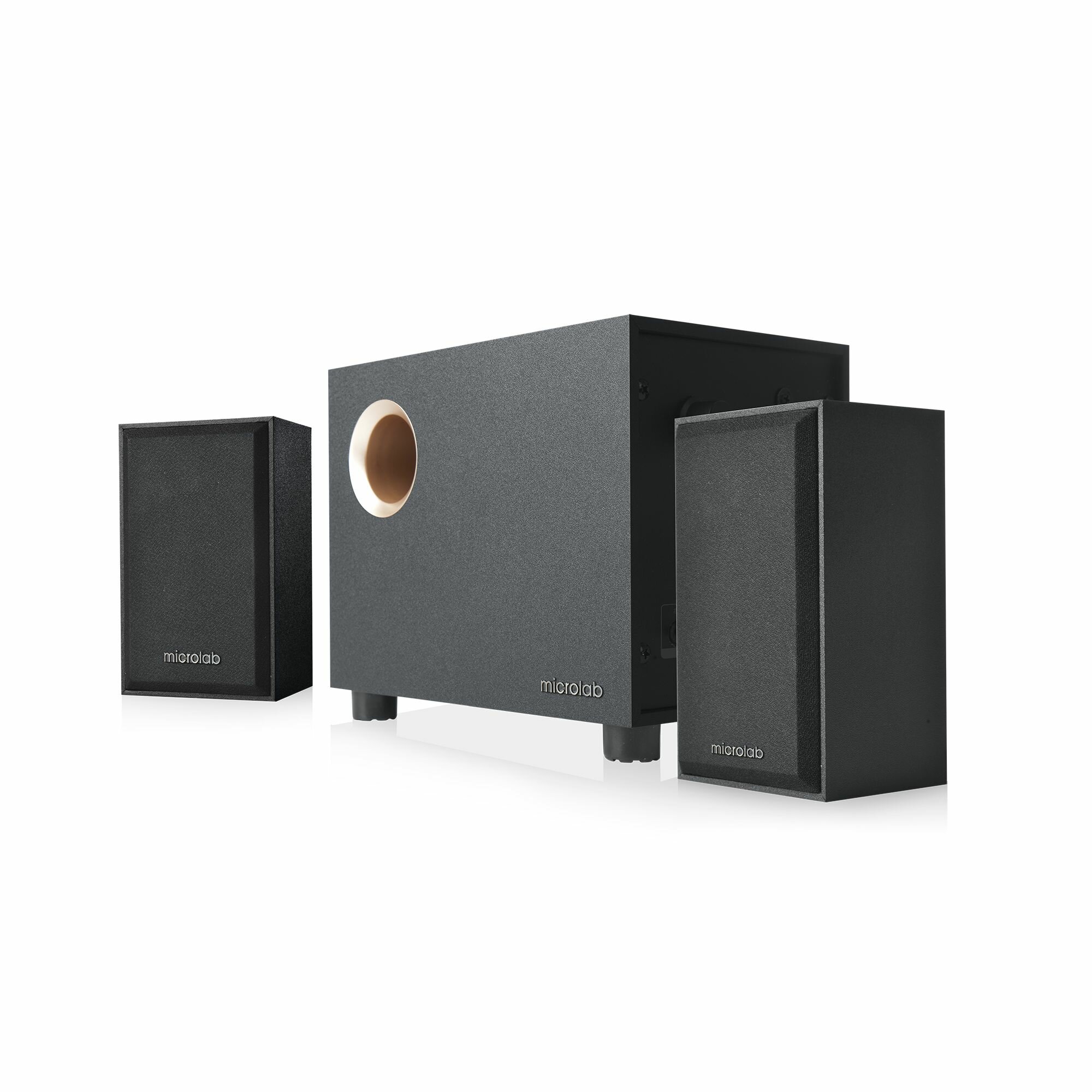 Акустическая система Bluetooth Microlab M-105BT, 2.1, корпус МДФ, проработанный бас
