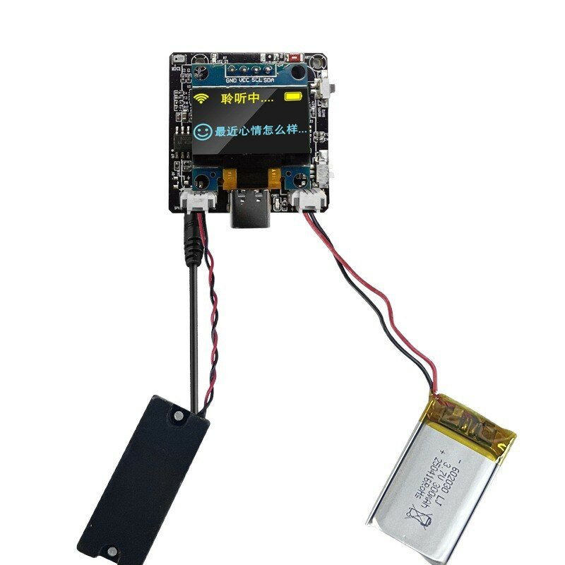 ИИ-робот для голосового общения с модулем ESP32-C3 и 3,5 мм аудиоразъемом для эмоционального сопровождения