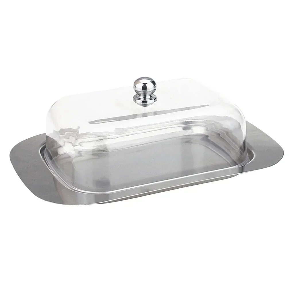 Масленница из нержавеющей стали transparent lid