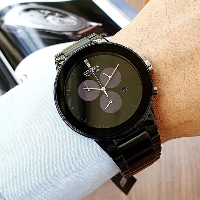 Наручные часы CITIZEN Eco-Drive, черный — фото 1