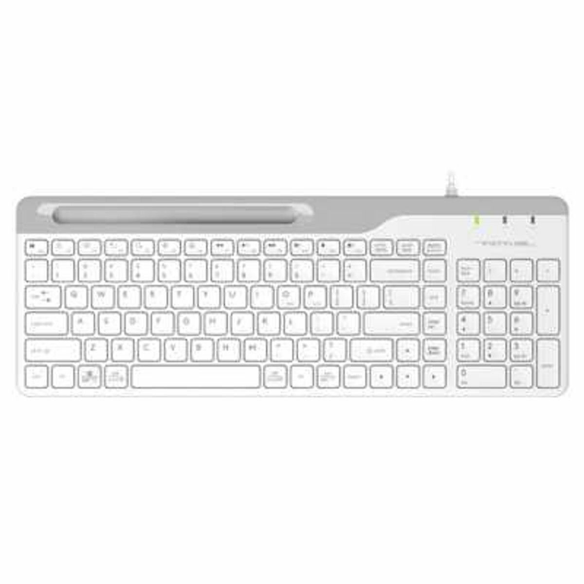 Клавиатура проводная A4Tech Fstyler FK25, USB, белый/серый