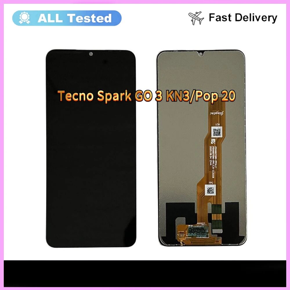 Высококачественный дисплей 6.74 дюйма для Tecno Spark GO 3 LCD KN3 Pop 20, сенсорный Spark GO 3
