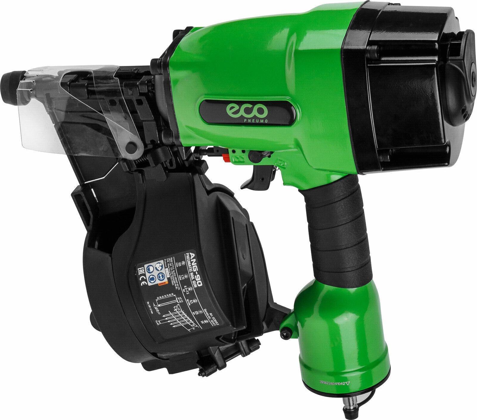 Пневматический гвоздезабивной пистолет строительный ECO ANG-90 (EC3918-2)