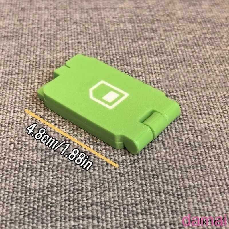 Зеленый кейс для SIM-карт и иглы, компактный, защита от потери, дорожный аксессуар