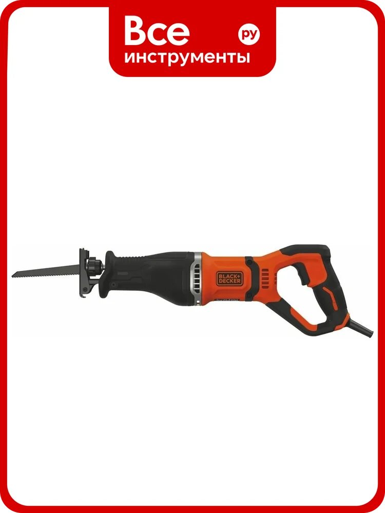 Сабельная пила Black&Decker BES301-QS, надежный, с бесключевой заменой оснастки, универсальное крепление, бытовой тип