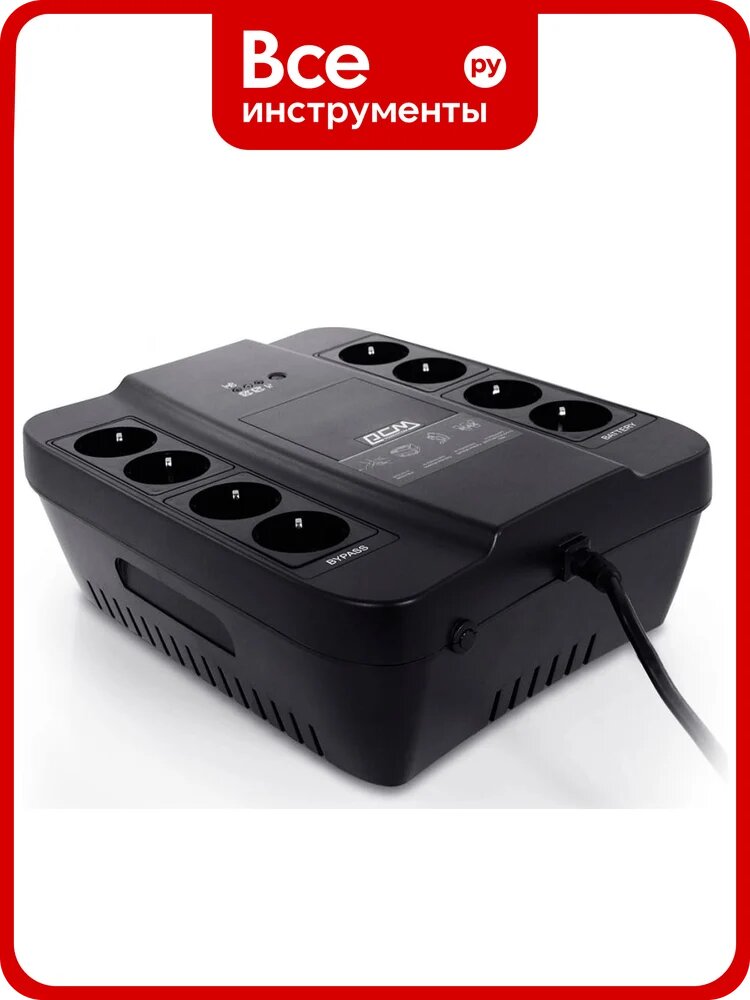 Источник бесперебойного питания Powercom Back‑UPS SPIDER, напольный, восемь розеток, трифазный ввод, аккумулятор
