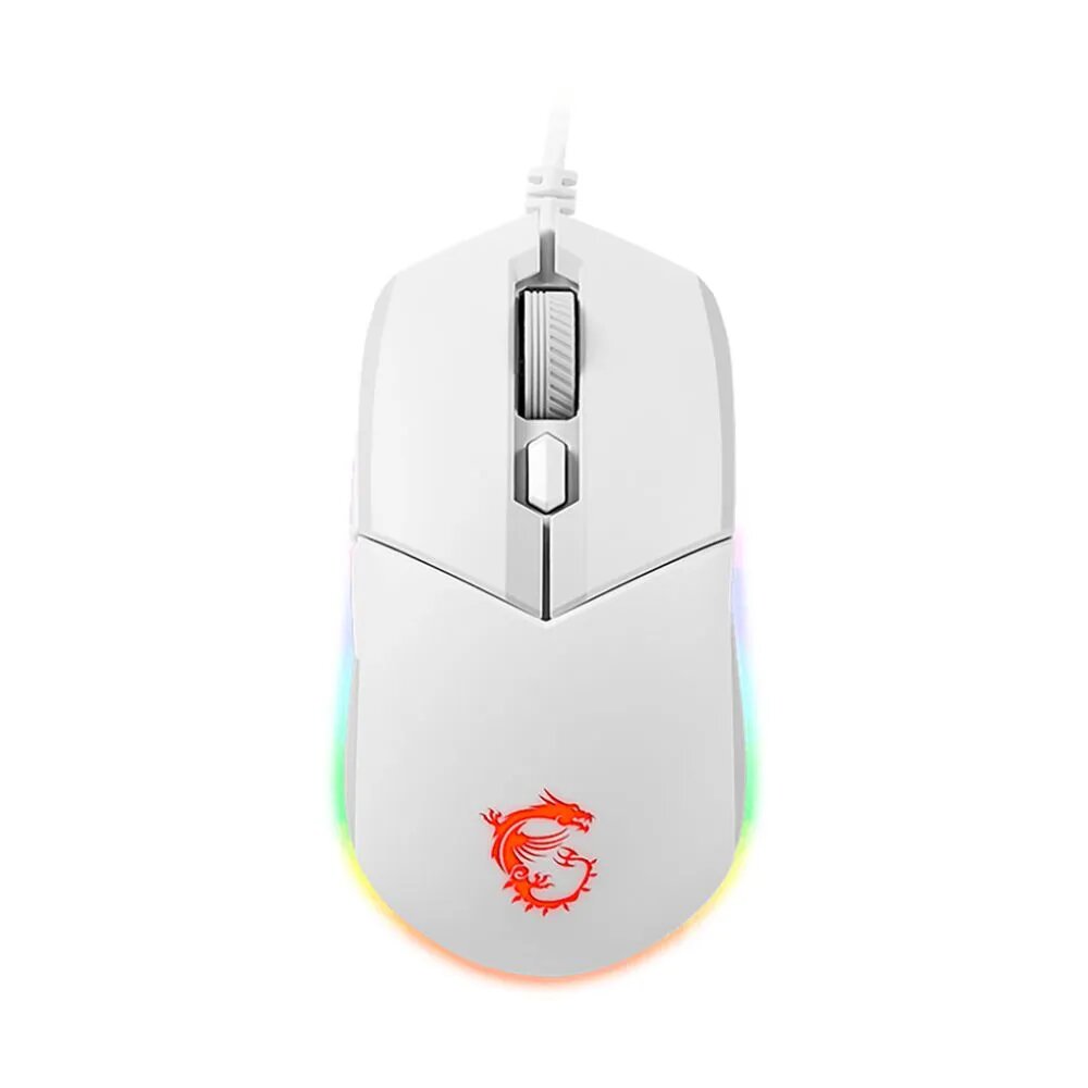 MSI S12-0401970-CLA Мышь проводная Clutch GM11 белый, 5000 dpi, USB, кнопки - 6