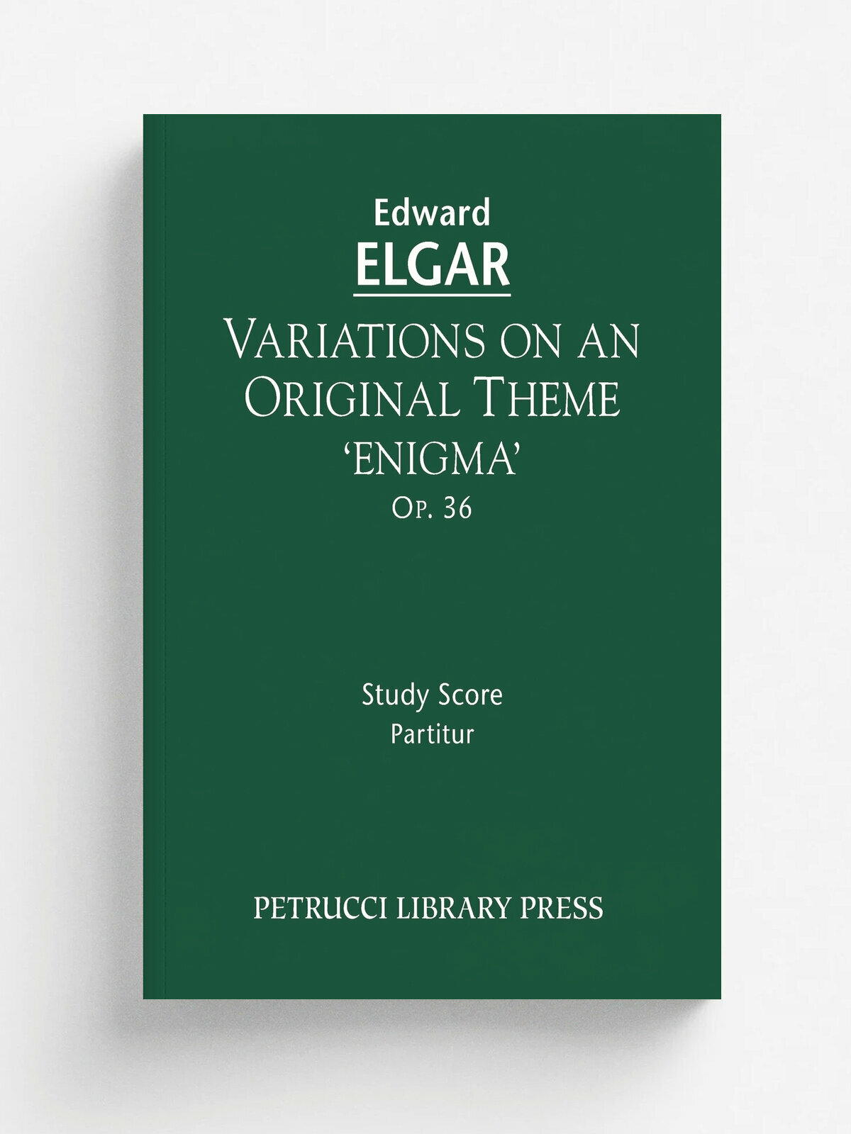 Variations on an Original Theme 'Enigma', Op.36. Study score