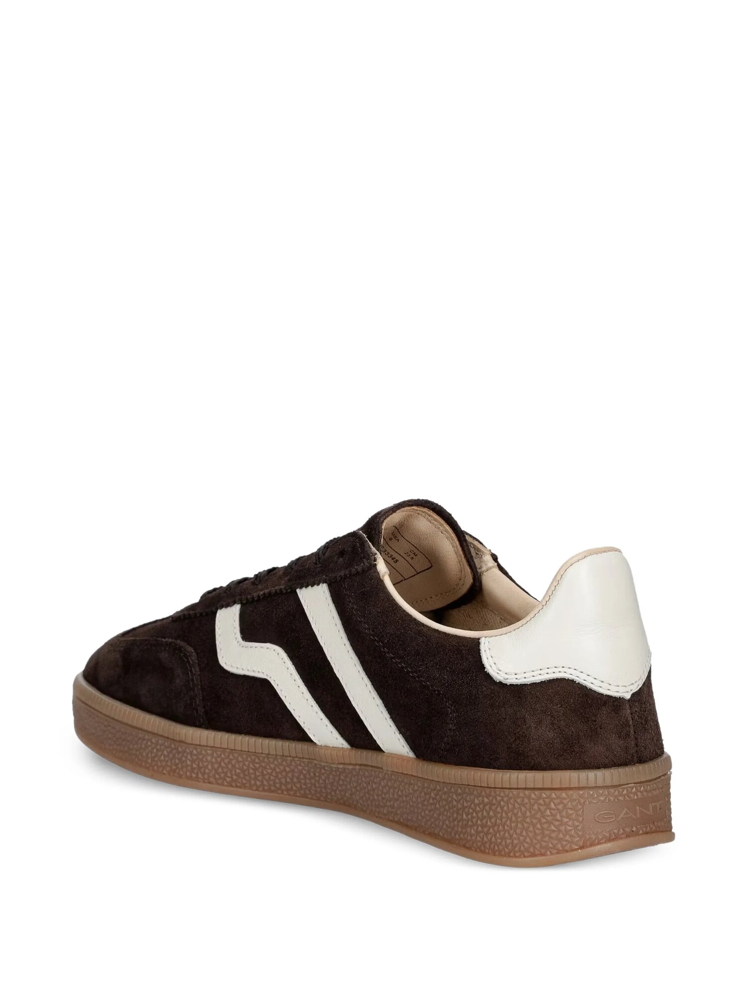 Кроссовки GANT Suede panelled sneakers, размер 38, коричневый/серый/оранжевый — фото 1