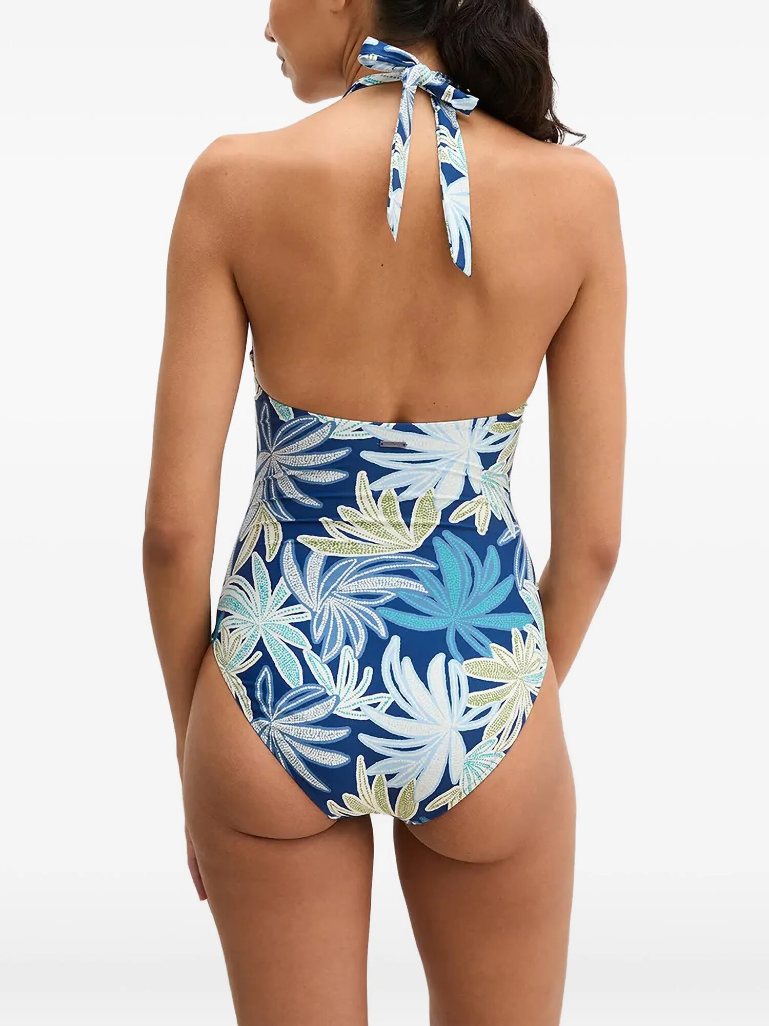 Купальник Marc O'Polo Leaf-print halterneck swimsuit, размер 40 EU — фото 1