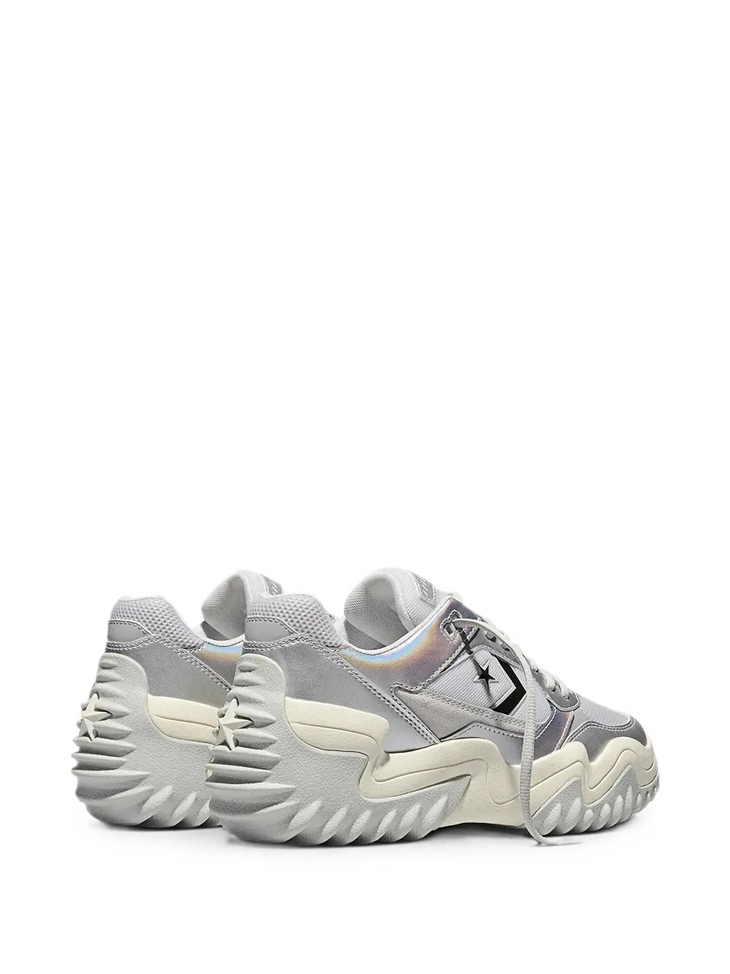 Кроссовки Converse Wave Motion, размер 10.5 US, серебристый/красный — фото 1