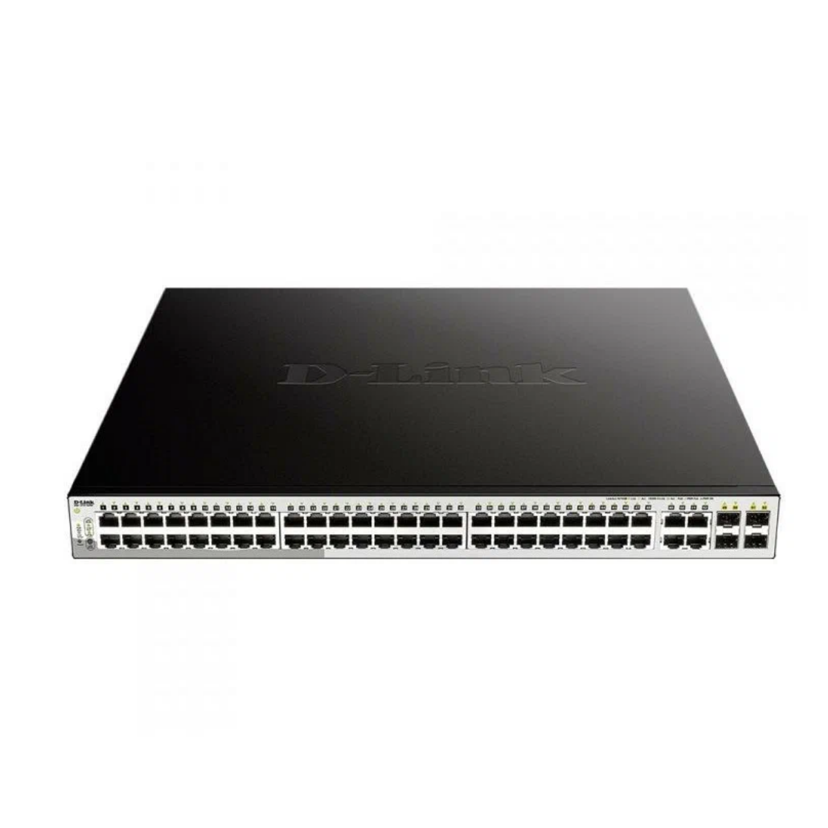 Коммутатор D-Link DGS-1210-52MP/FL1A черный, управляемый L2, 48 портов 10/100/1000Base-T с поддержкой PoE