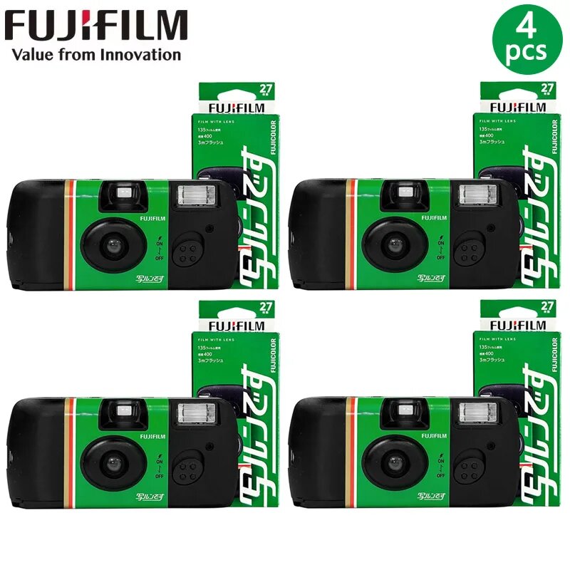 Одноразовая пленная камера Fuji SIMPLE ACE QuickSnap 1986 4 PCS