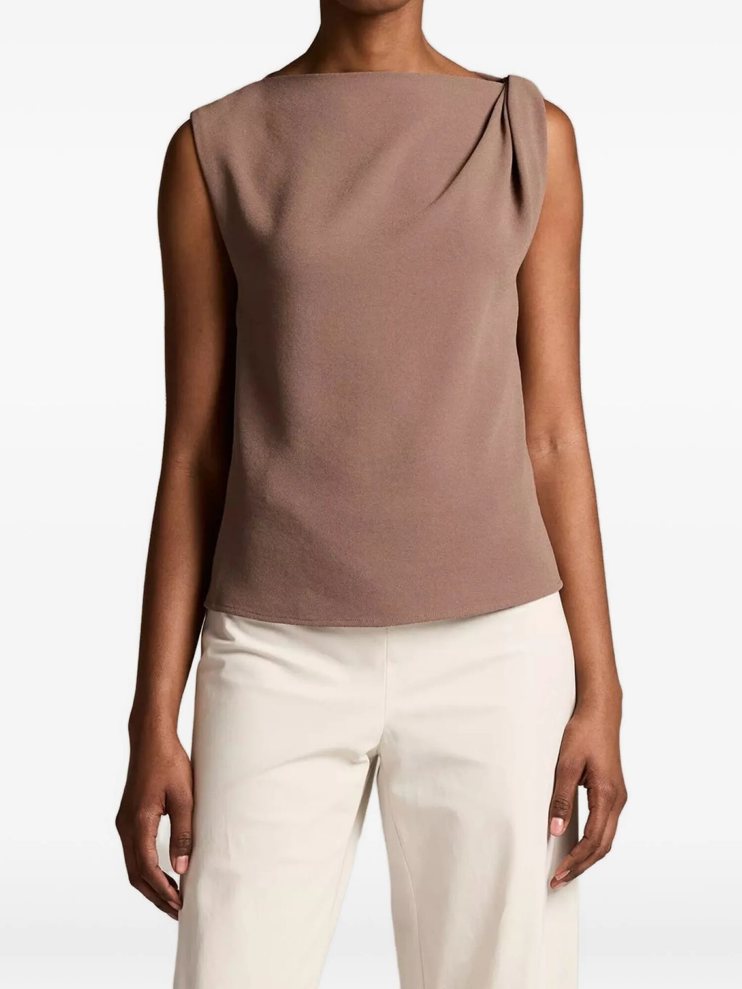 Топ Draped-shoulder sleeveless top