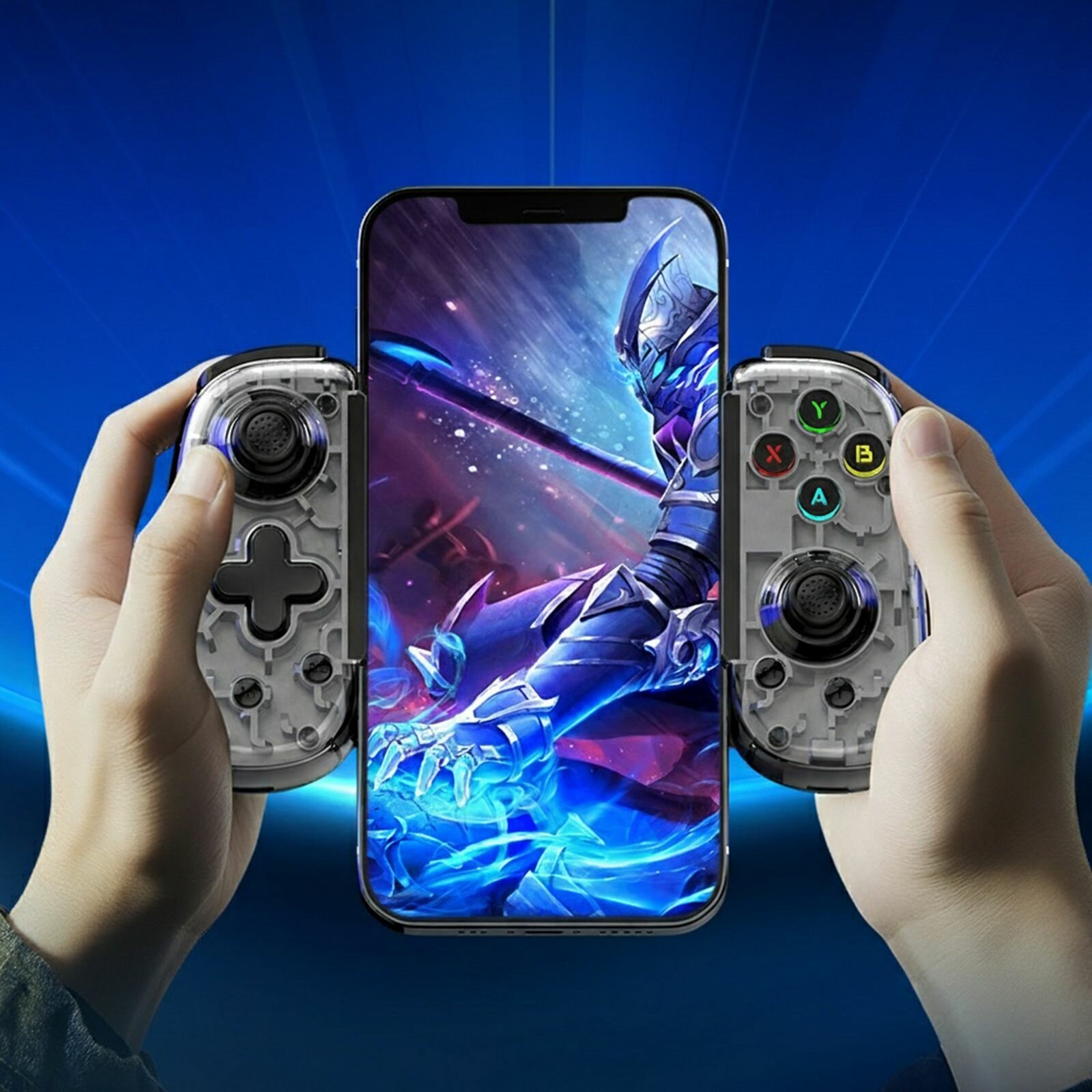 Игровой контроллер D6mini: холловские джойстики, складной, Bluetooth/USB-C, для Android, iOS, Switch, ПК беспроводной геймпад складной контроллер для телефона для планшета