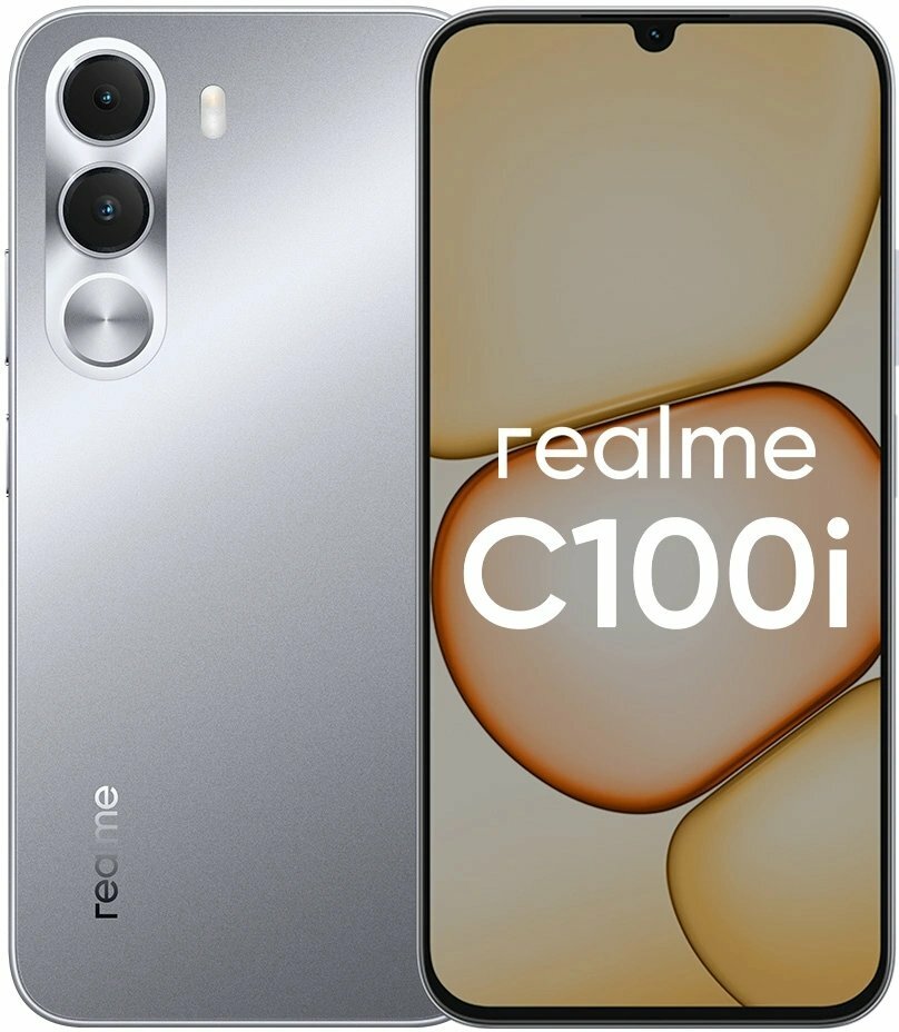 Смартфон realme C100i 4/128Gb, серый