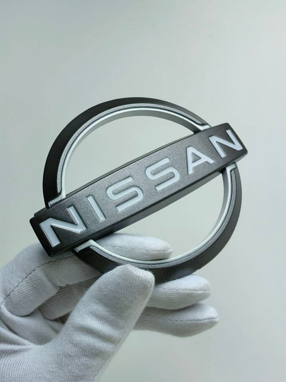 Эмблема Nissan 95*78 мм шильдик значок Nissan