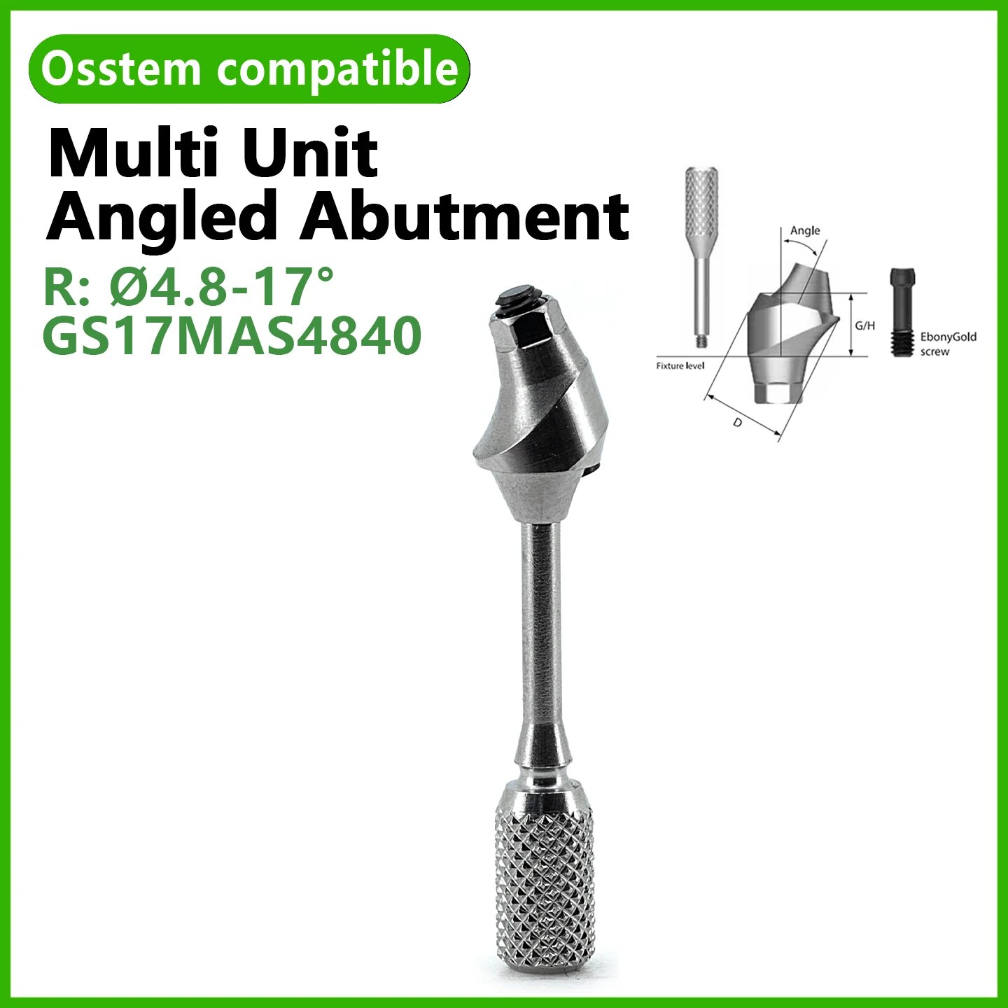 Абатмент Osstem Multi Angled 17° Regular GS17MAS4840