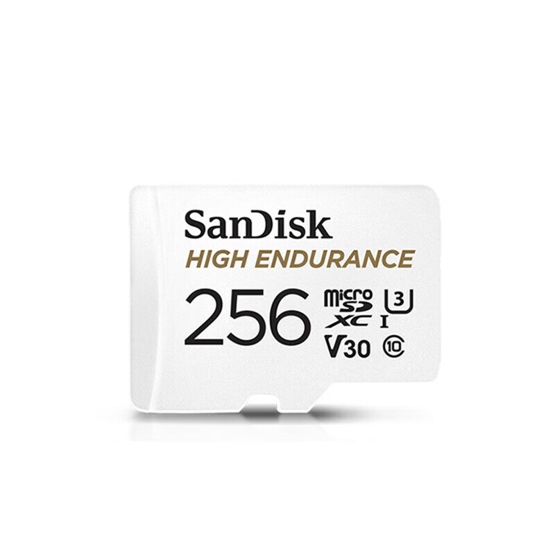 SanDisk 256GB TF (MicroSD) 4K Memory Card for Dash Cams And Surveillance Cameras, 20,000 Hours Recording, High-Durability Storage Card for Repeated Read And Write