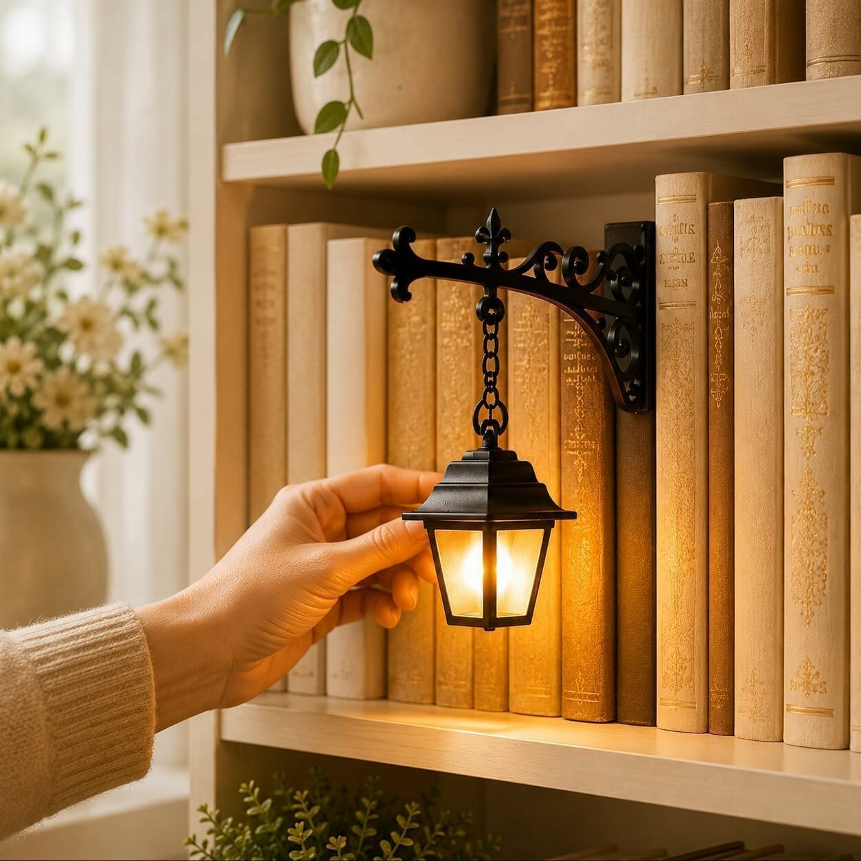 Книжный фонарь, для библиотечных полок, светодиодный, черный
