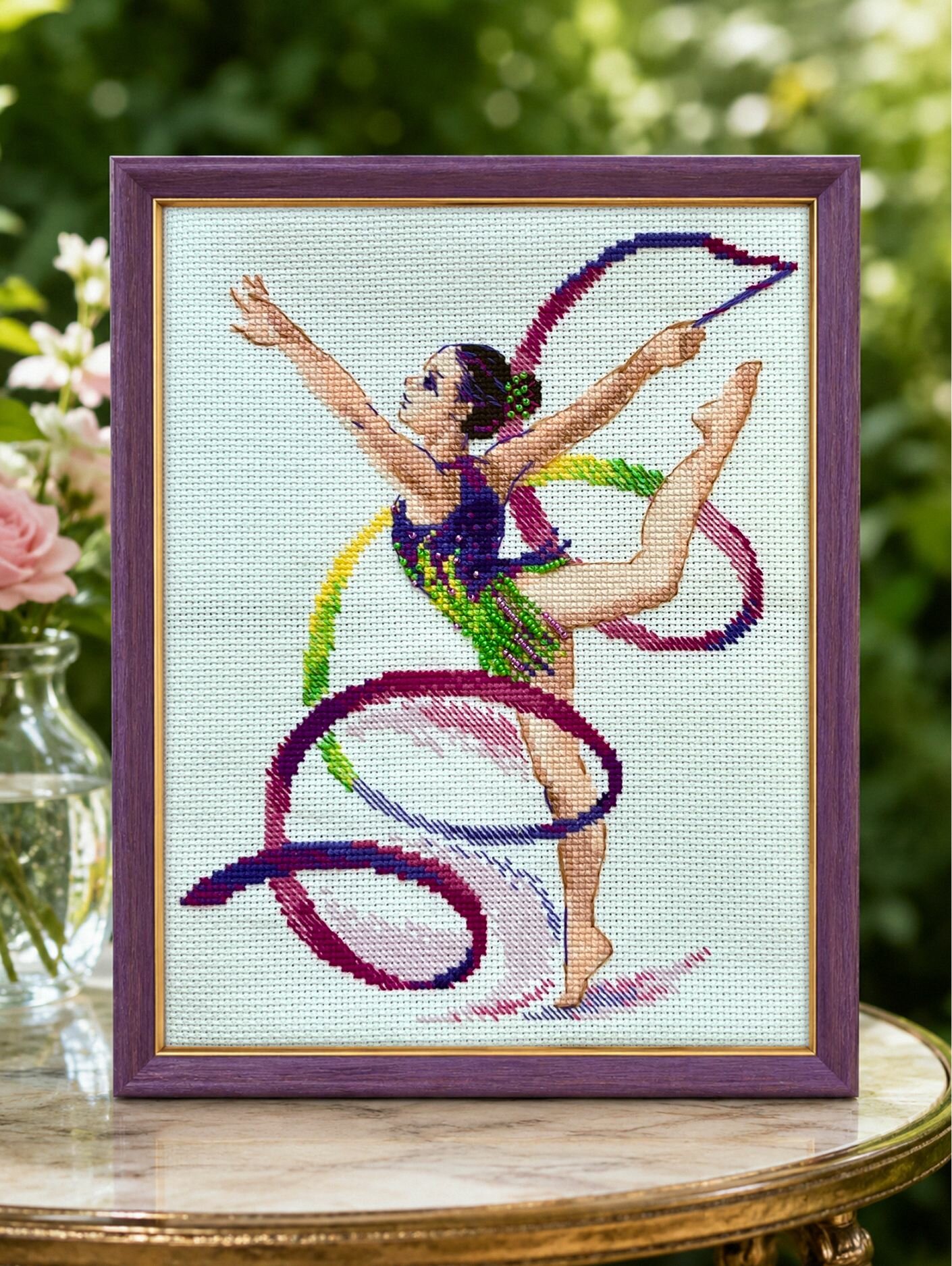 Набор для вышивания крестом Риолис, "Художественная гимнастика", 24x30 см, 2349