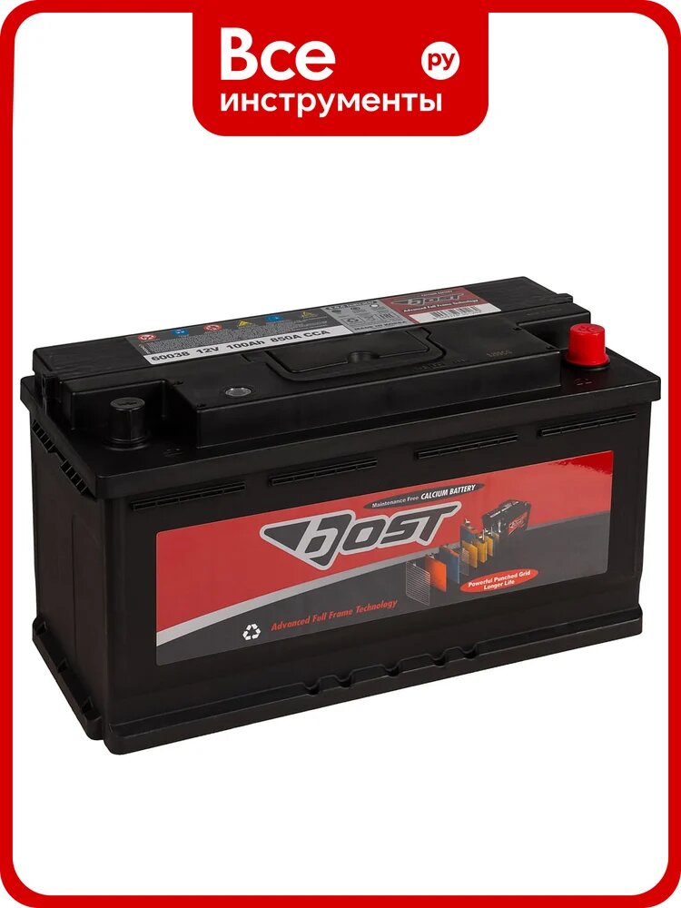 Аккумулятор BOST 60038 100R 850A, 353x175x190 451066